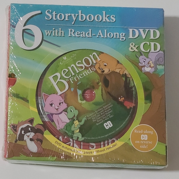 Media | Benson Bear Friends 6 Storybook Dvd Cd Set Nip | Poshmark
